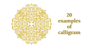 20 Examples of calligram - Vivid Examples