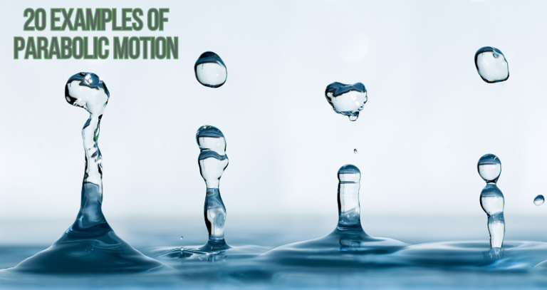 20 examples of parabolic motion - Vivid Examples