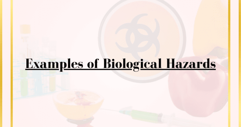 Examples of Biological Hazards - Vivid Examples