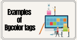10 examples of Bgcolor tags - Vivid Examples